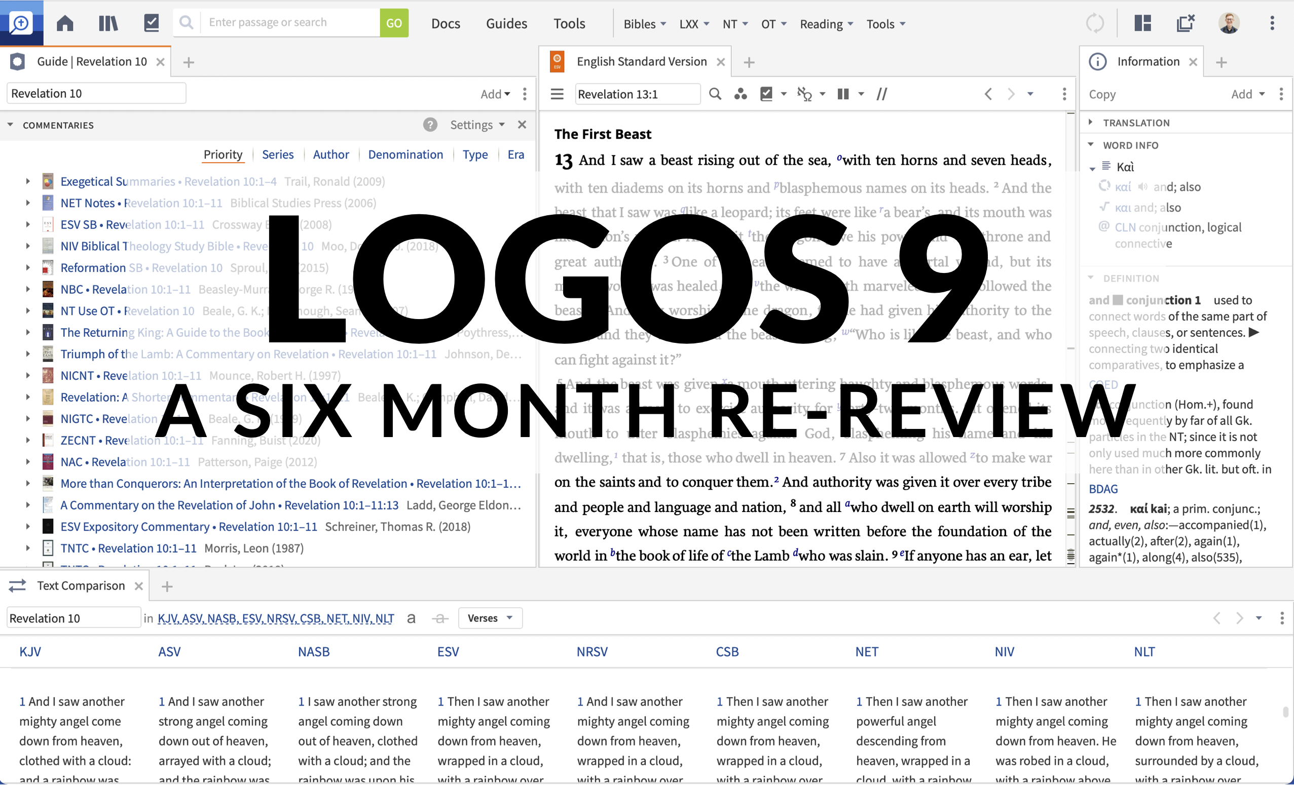 Logos 9 — A Six Month Re-Review – Kirk E. Miller