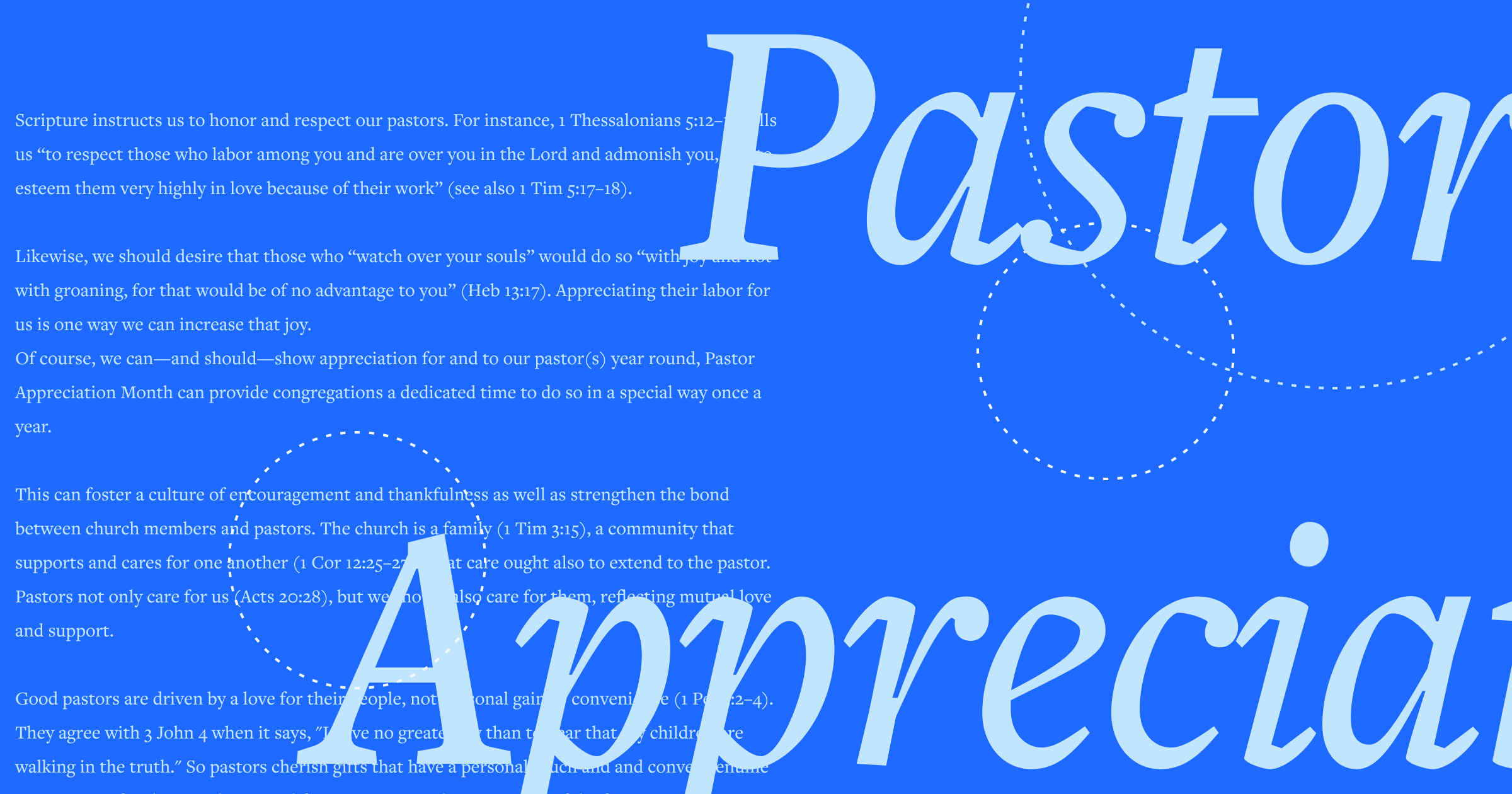 Ideas for Pastor Appreciation Month – Kirk E. Miller